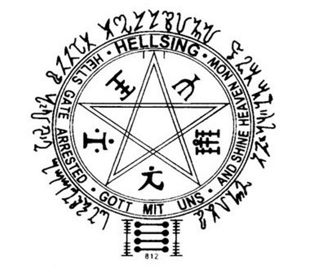 Alucard Hellsing Symbol Sticker - Etsy