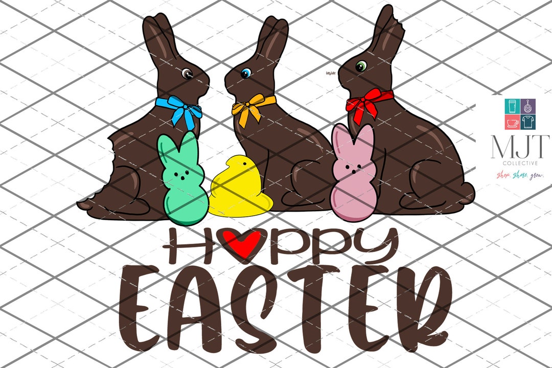 Hoppy Easter Bunny Digital PNG File - Etsy