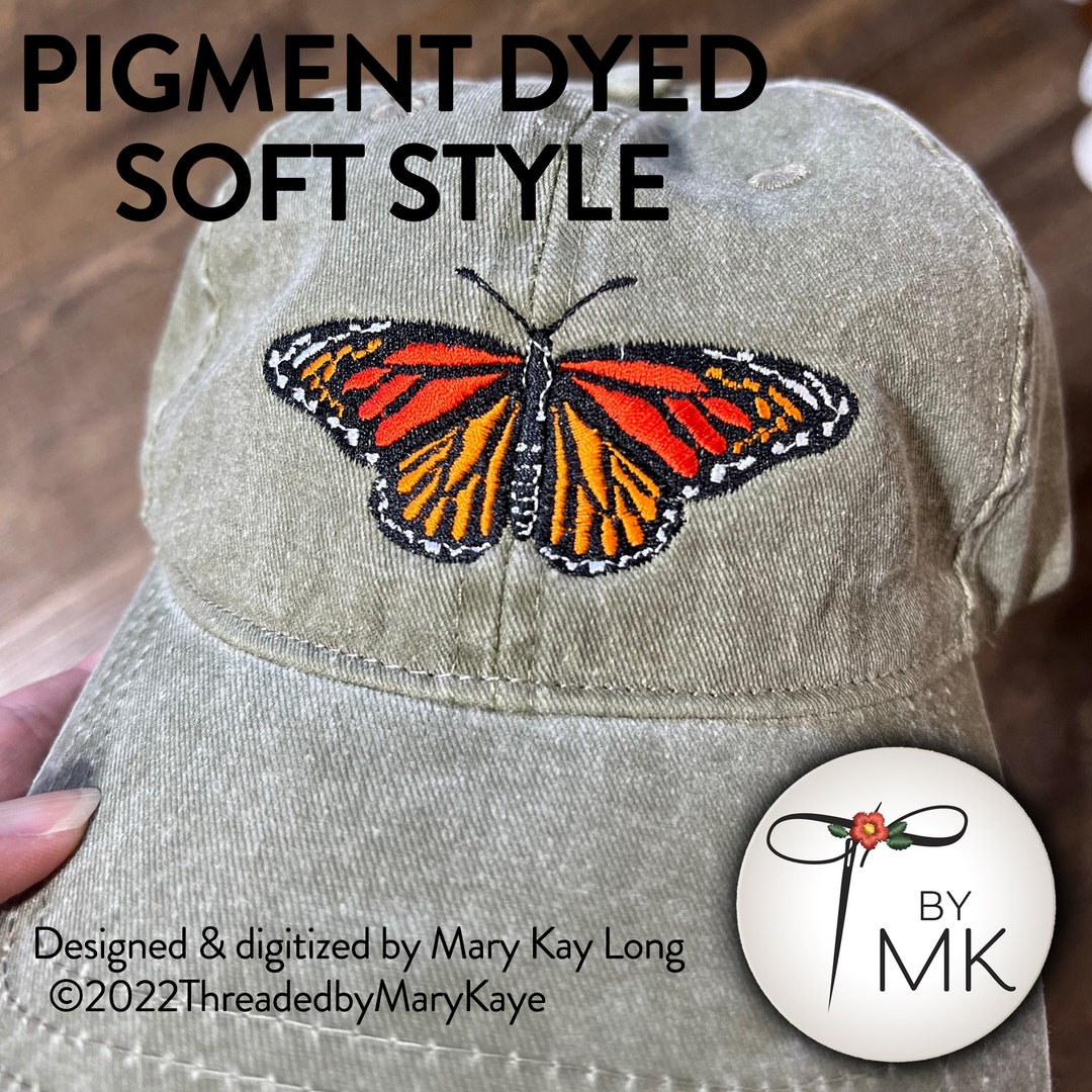 Monarch Butterfly Pigment Dyed Hat | Monarch Gift | Soft Dad Hat - Etsy