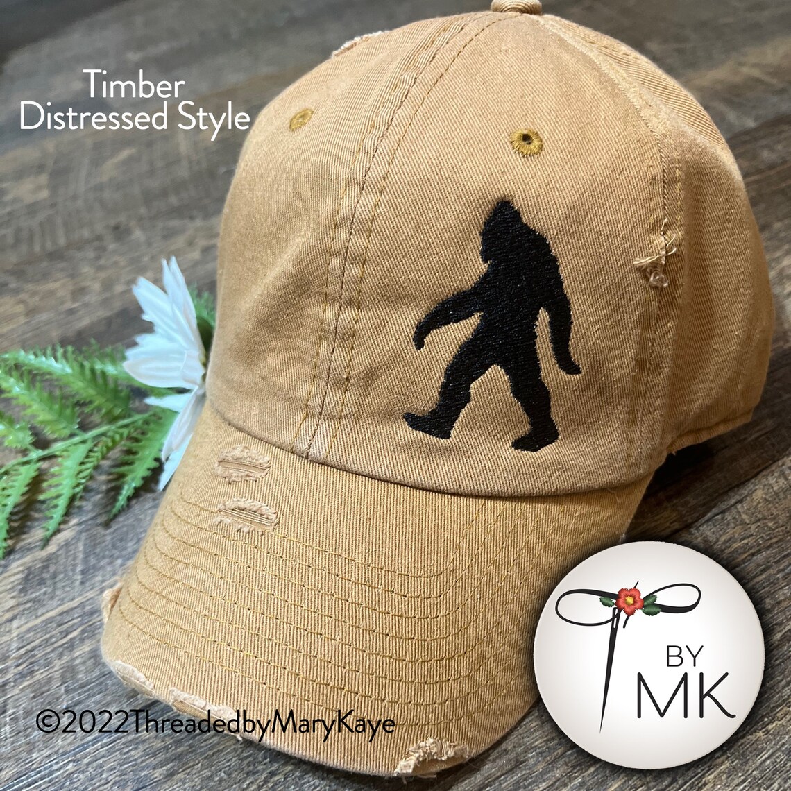 Big Foot Hat Bigfoot Gift Sasquatch Distressed Hat - Etsy