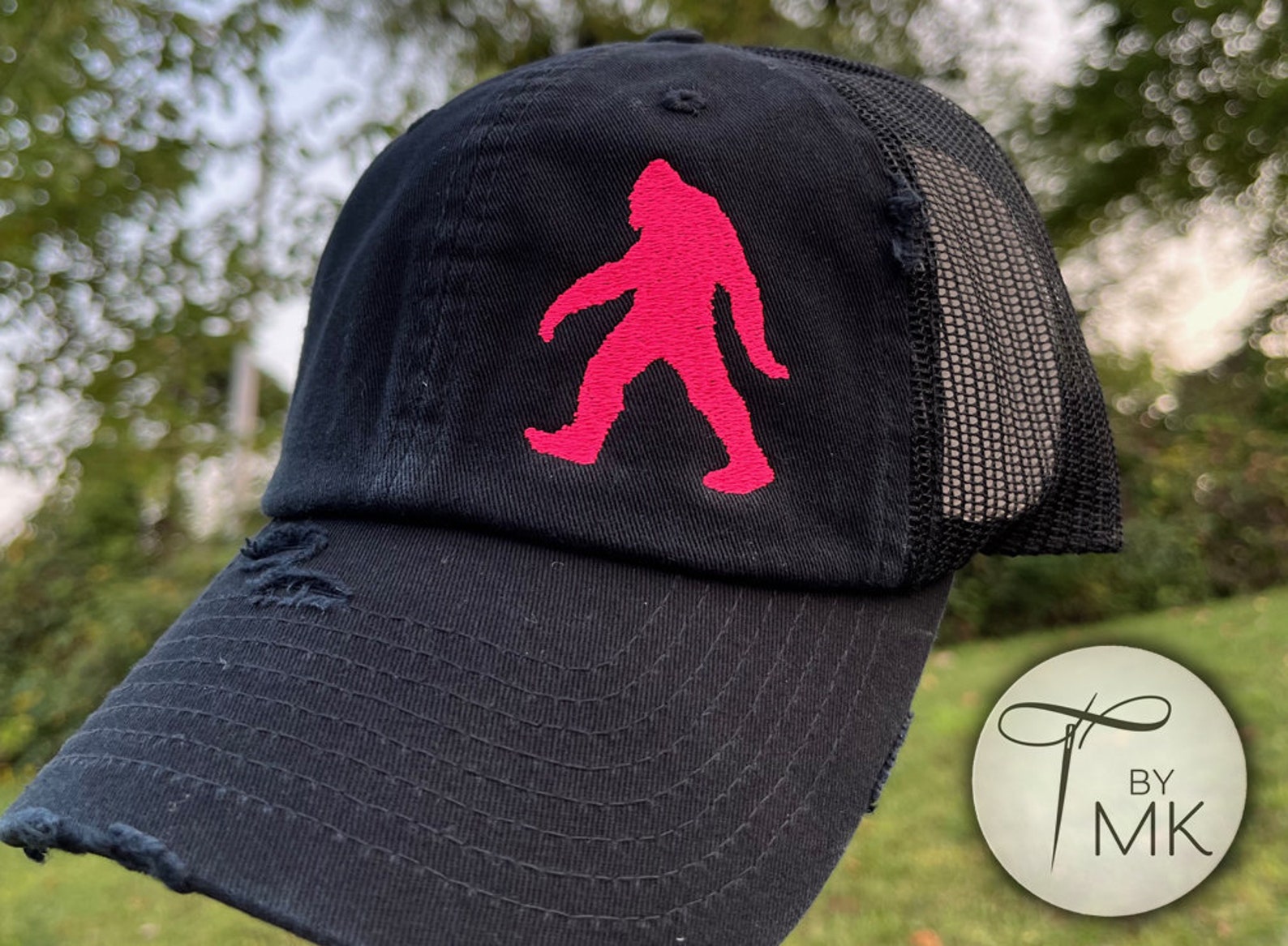 Big Foot Hat Bigfoot Gift Sasquatch Distressed Hat - Etsy