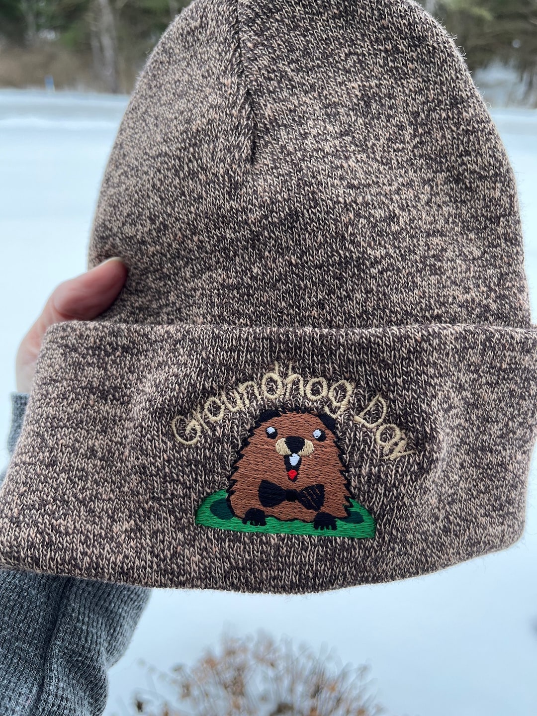 Groundhog Weather Predictor Beanie Winter Knit Hat - Etsy