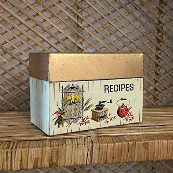 Retro Recipe Box - Etsy