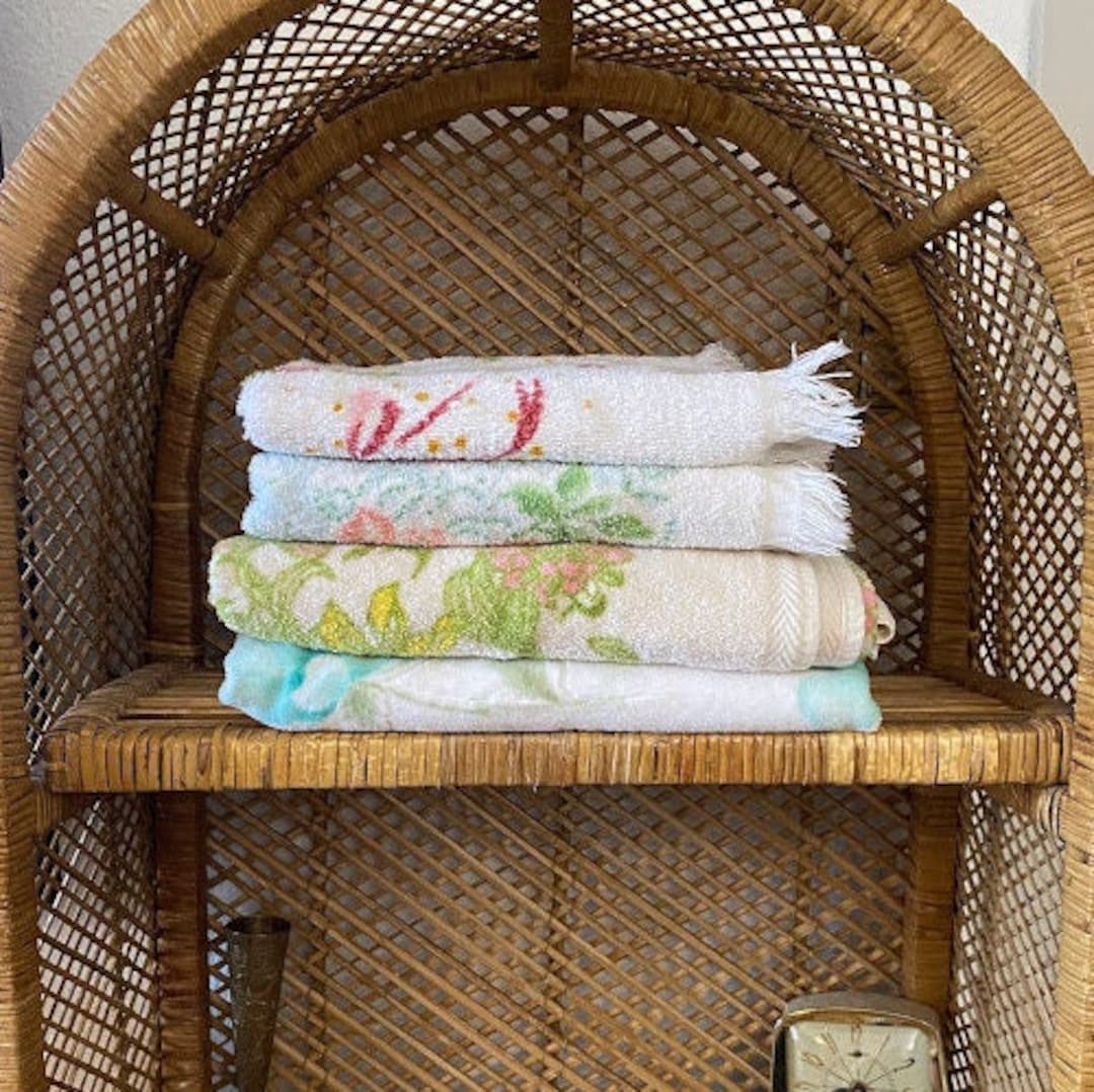 Vintage Leshner Cannon Franco Floral Full Towels 70s 80s 90s Towels - Etsy