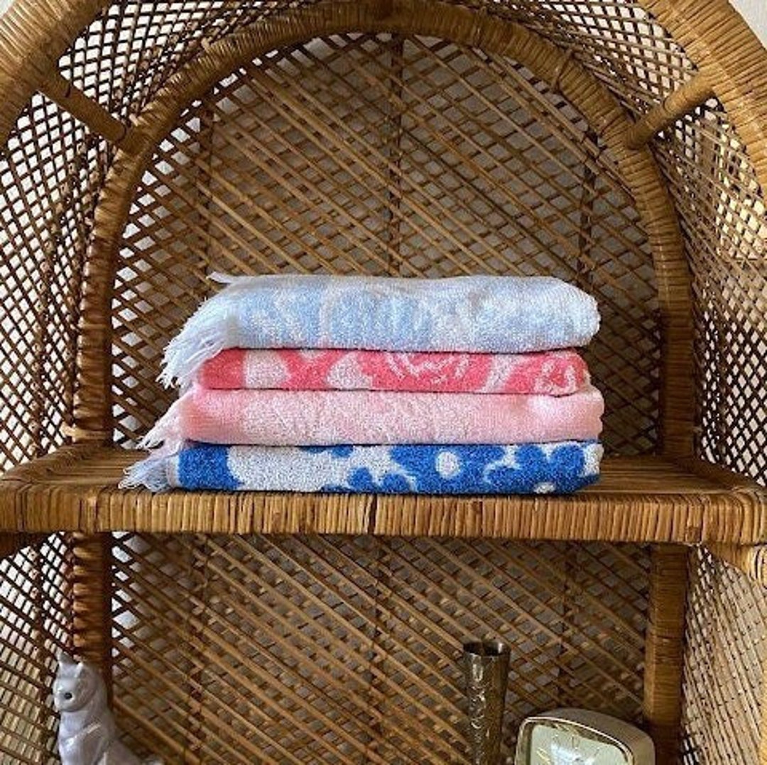 Vintage St Mary Sears Floral Full Towels 60s 70s 80s Towels - Etsy