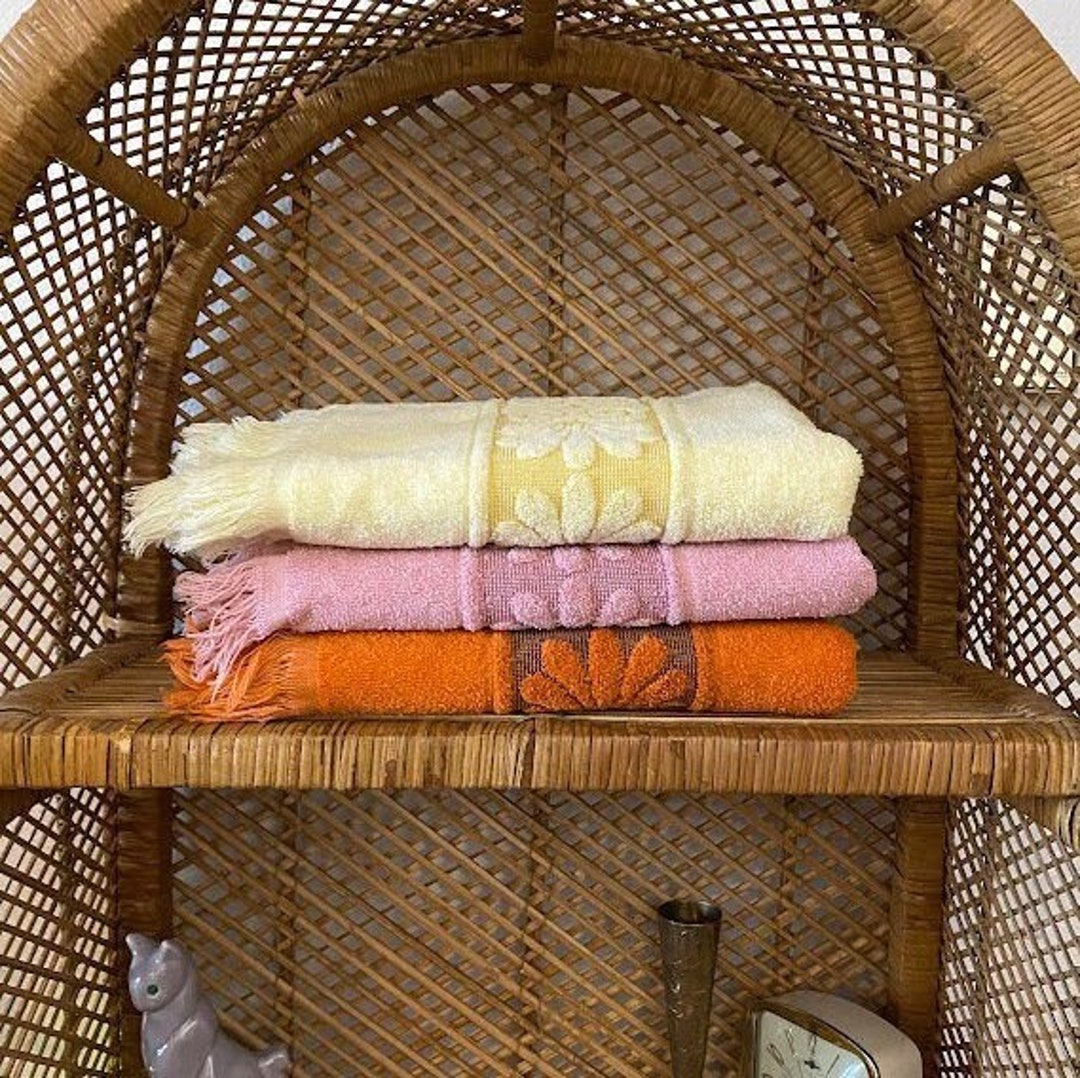 Vintage Cannon Monticello Full Towels 80s 90s Border Towels - Etsy