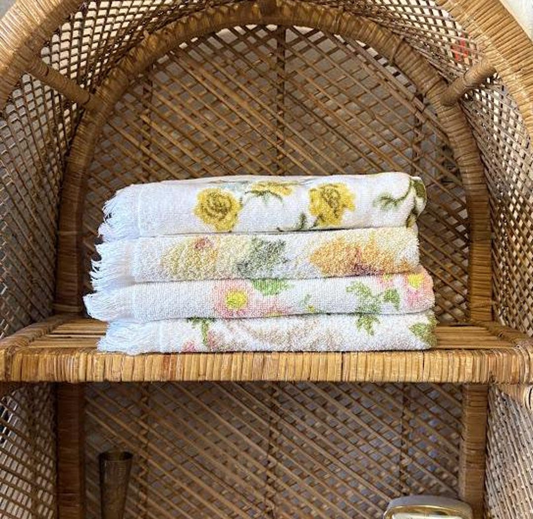 Vintage Assorted Floral Towels YOUR PICK Full Bath Towels - Etsy