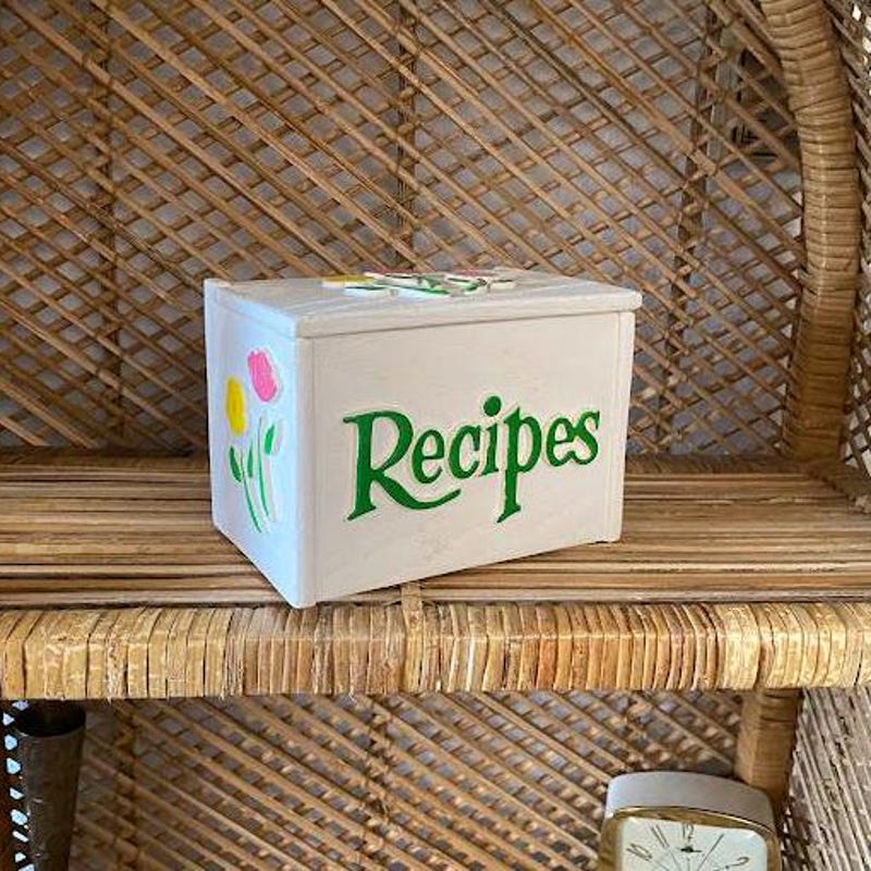 Retro Recipe Box - Etsy
