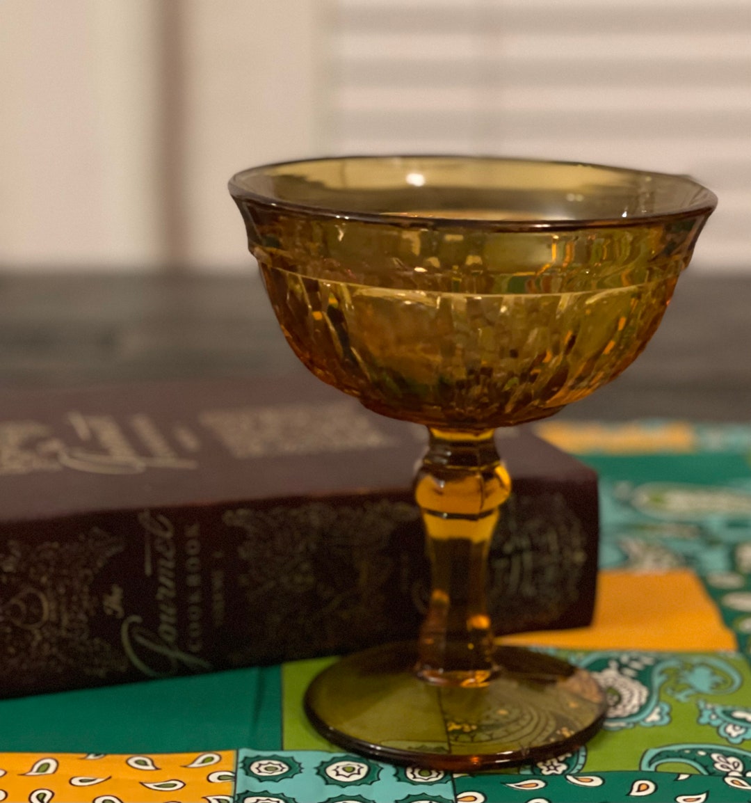 Honeycomb and Panels Indiana Glass Company Compote - Etsy