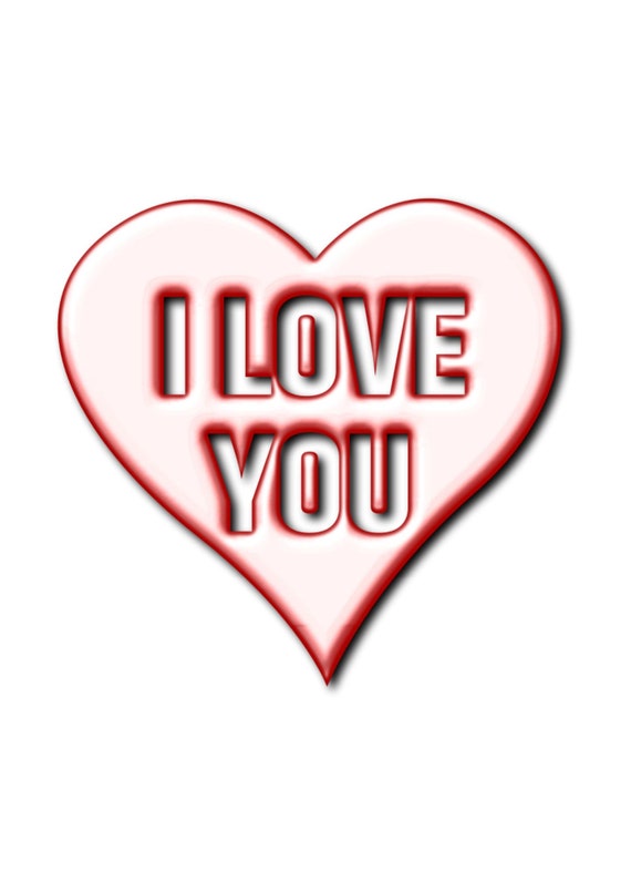 I Love U In Heart Image Clipart