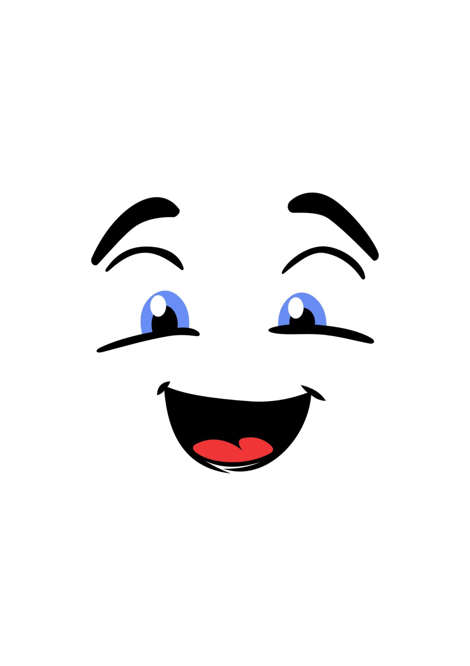Super Happy Cartoon Face