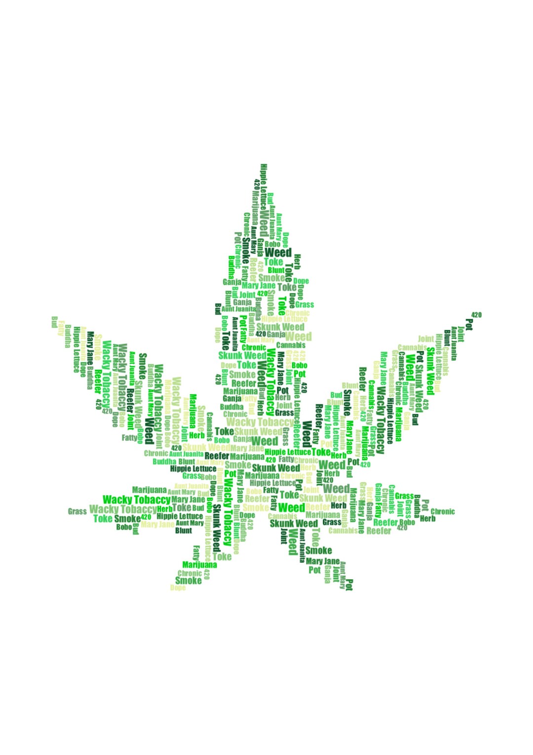 Weed Quote Clipart Pot Leaf Marijuana Svg Vector Colorful Vector ...