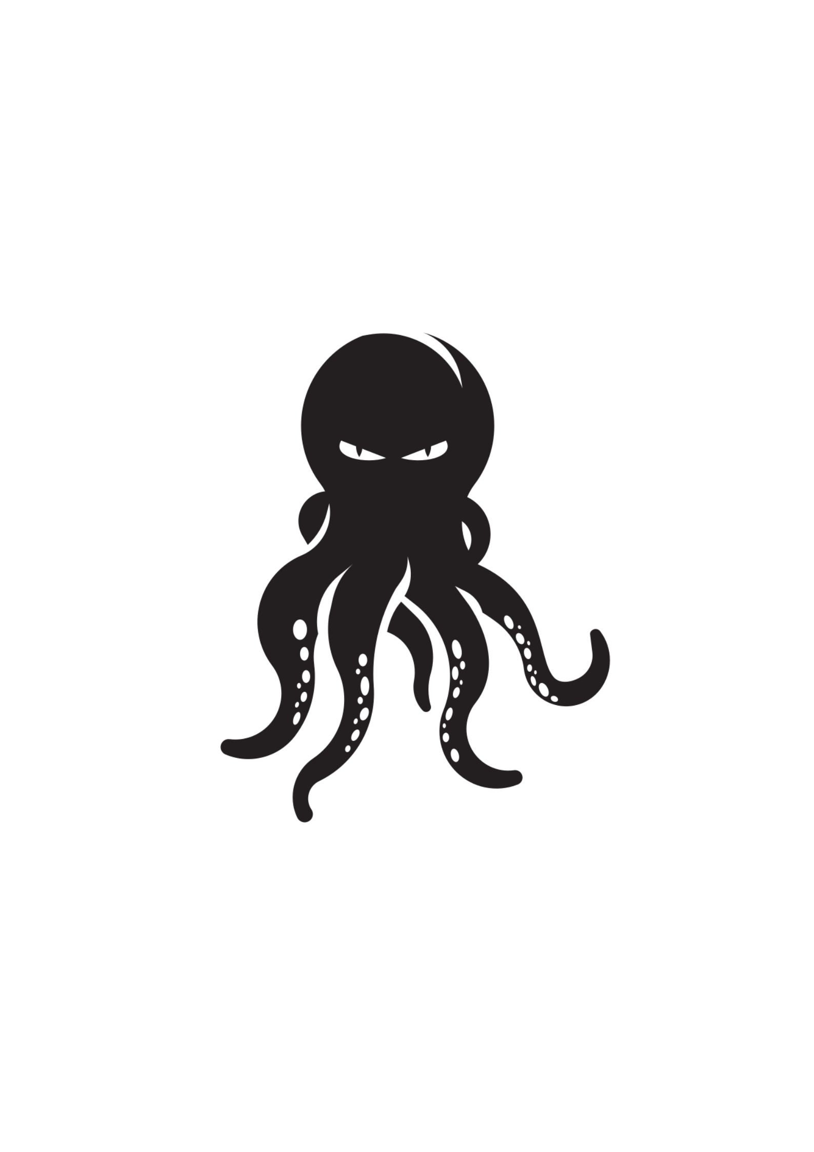 Angry Octopus Cartoon
