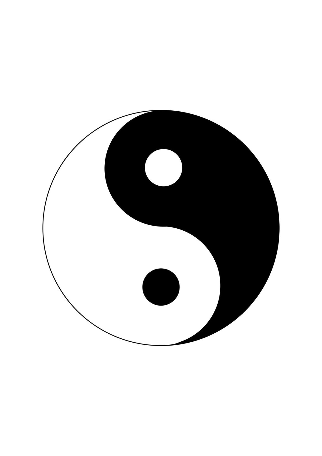 Yin Yang Silhouette Balance Life Symbol Creative Ying Yang - Etsy