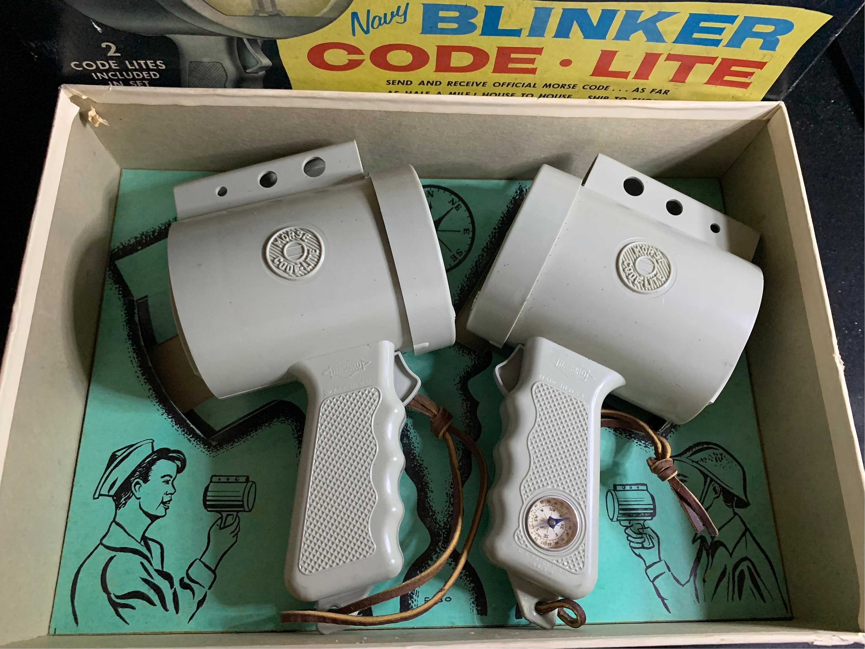 Vintage Hasbro Twin Navy Blinker Code Lite - Etsy