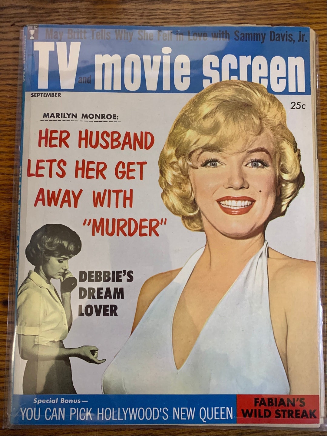 Marilyn Monroe Vintage Magazine - TV Movie Screen Magazine - Sept 1960 ...