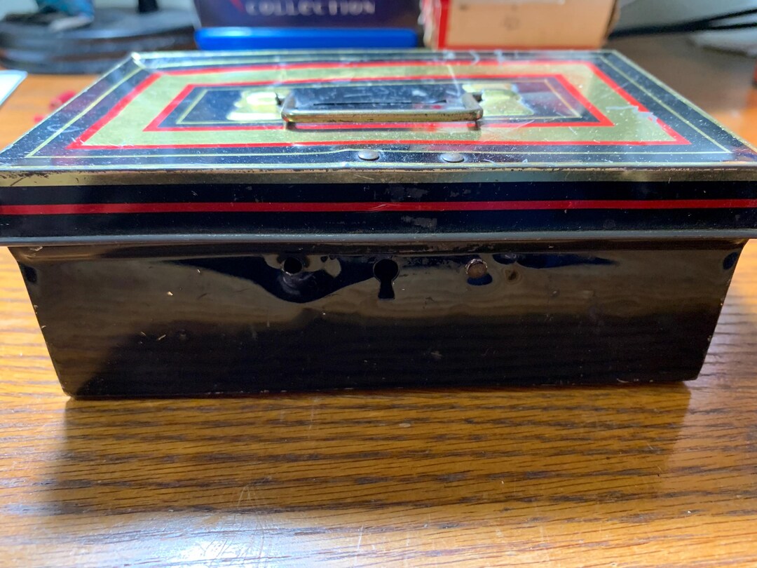 Vintage Metal Coin Box - Made in England - Etsy