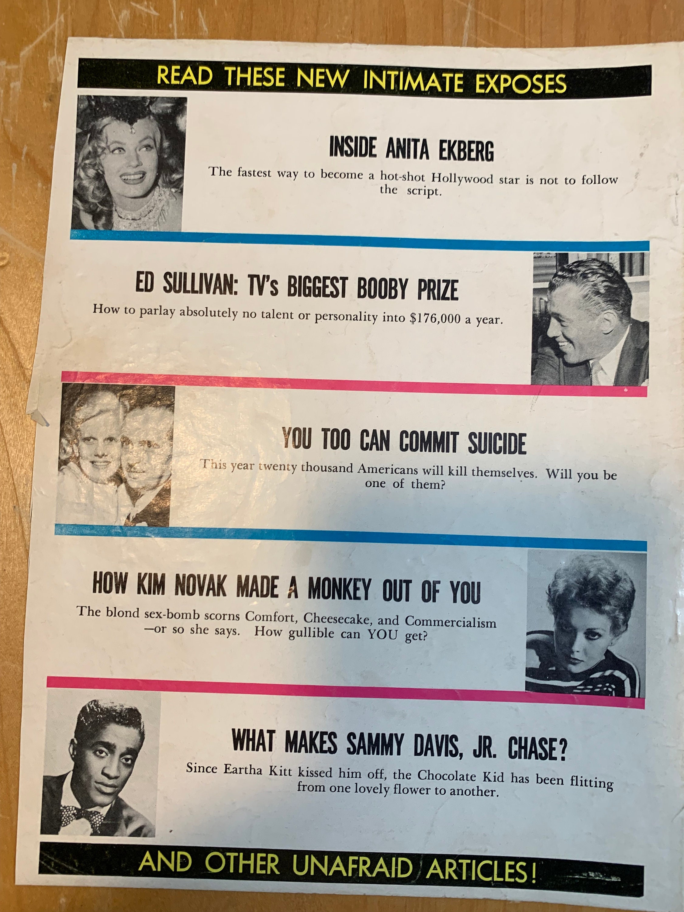 Marilyn Monroe RAVE Magazine August 1956 - Etsy