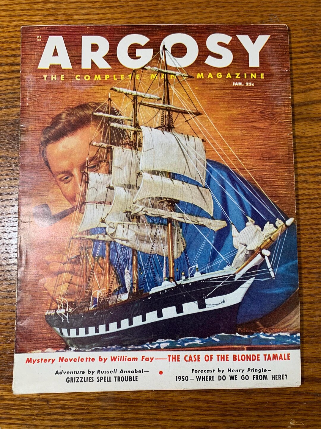 Vintage Argosy Magazine - Jan 1950 - Etsy