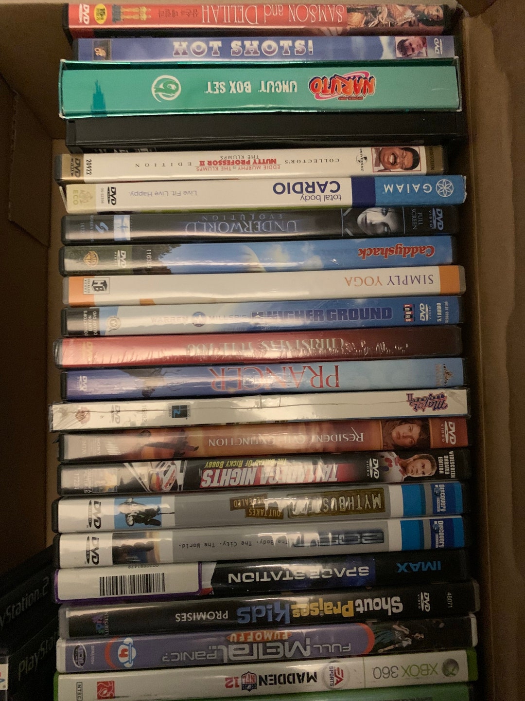 Box of 35 Mixed Dvds and Video Games LOT - Etsy