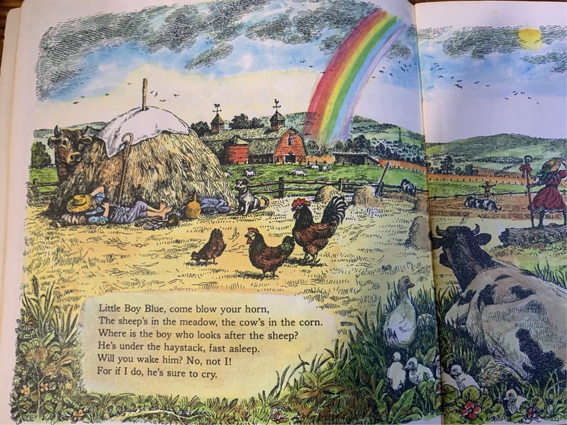 70s Children’s Book - Nursery Rhymes - Etsy