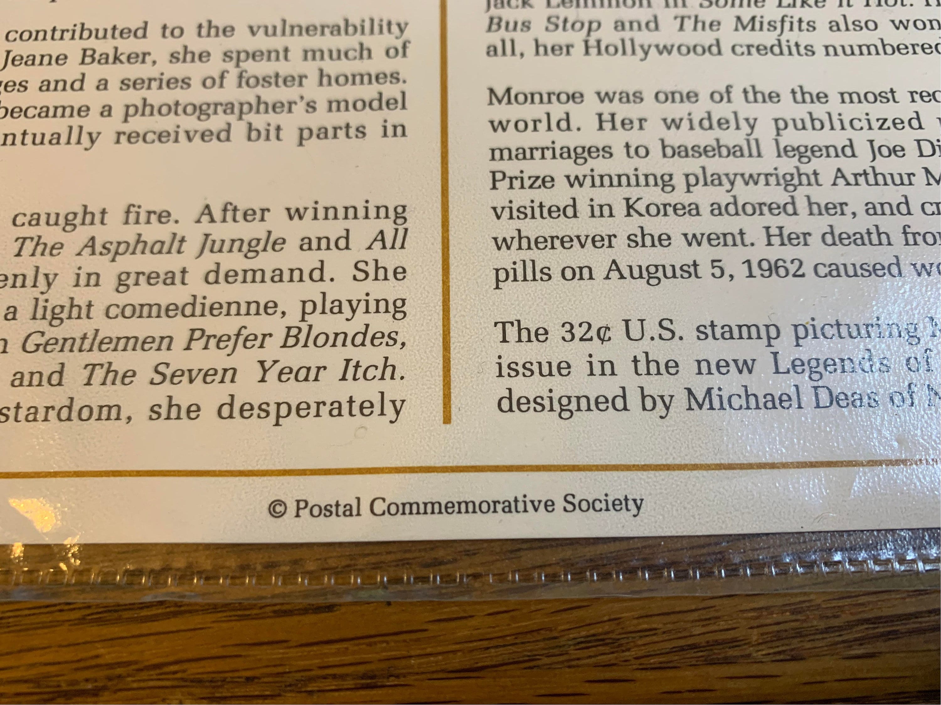 Marilyn Monroe First Day Issue Stamp - Etsy