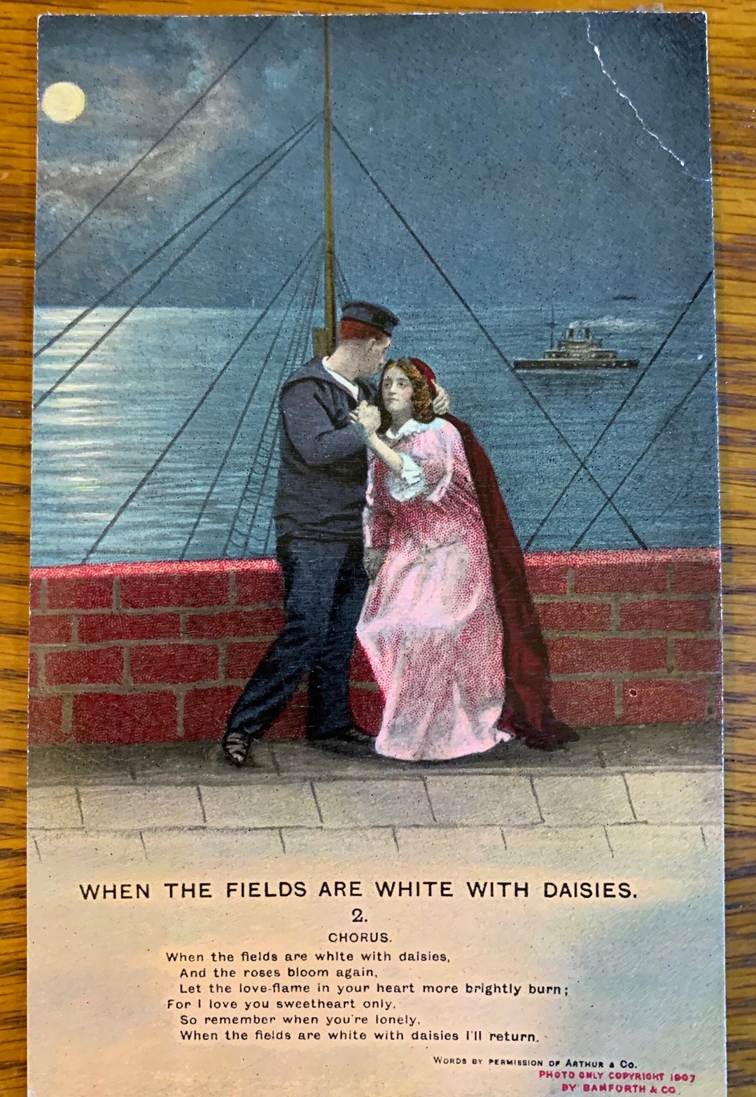 Original Bamforth Song Postcard - Early 1900s - Etsy