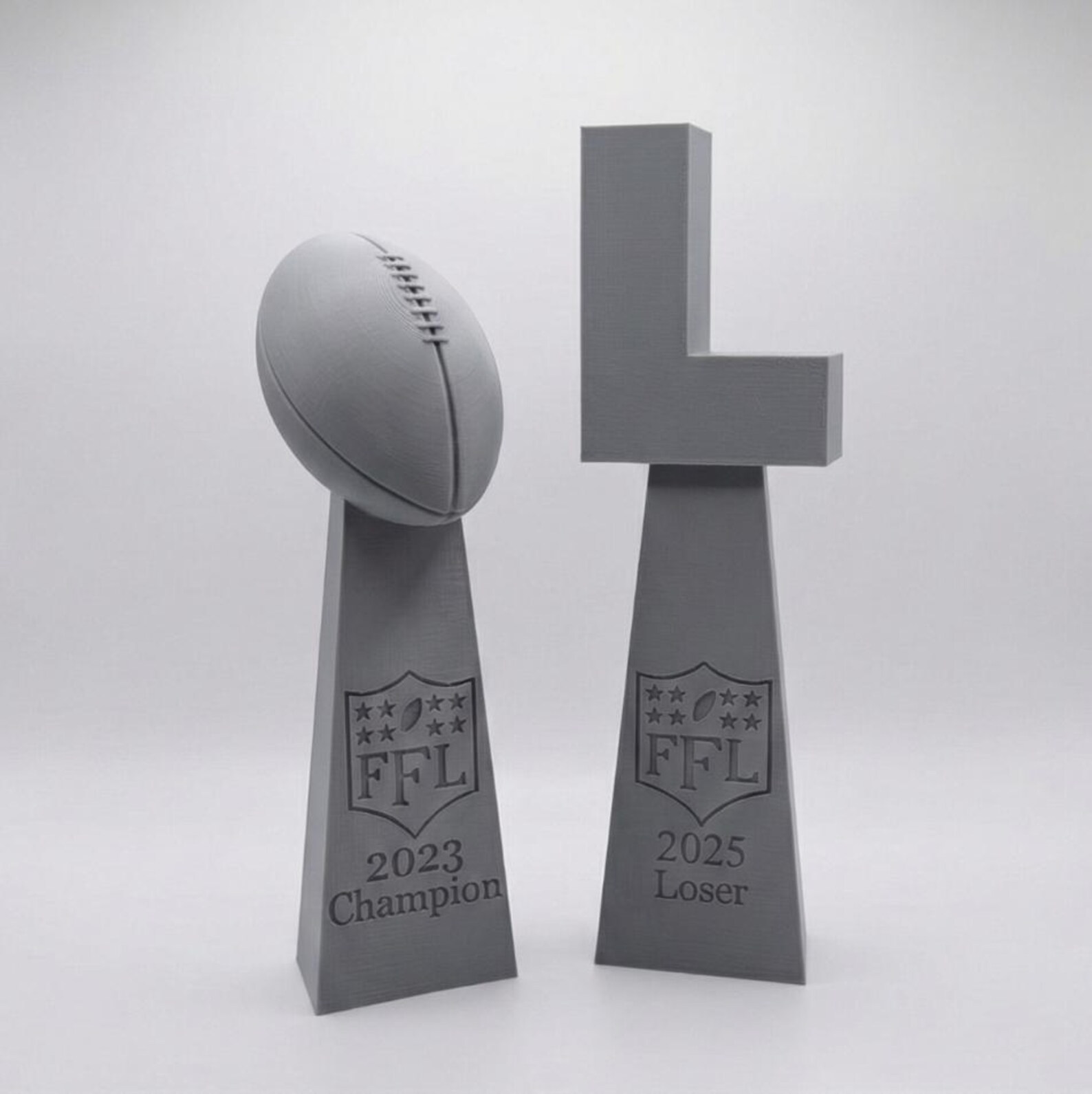 Fantasy Football Trophy - Loser Award - Custom Name & Year - Lombardi ...