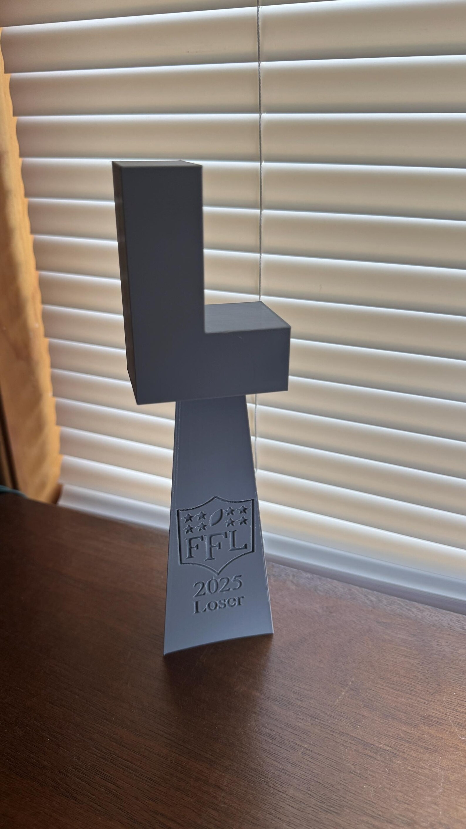 Fantasy Football Trophy - Loser Award - Custom Name & Year - Lombardi ...