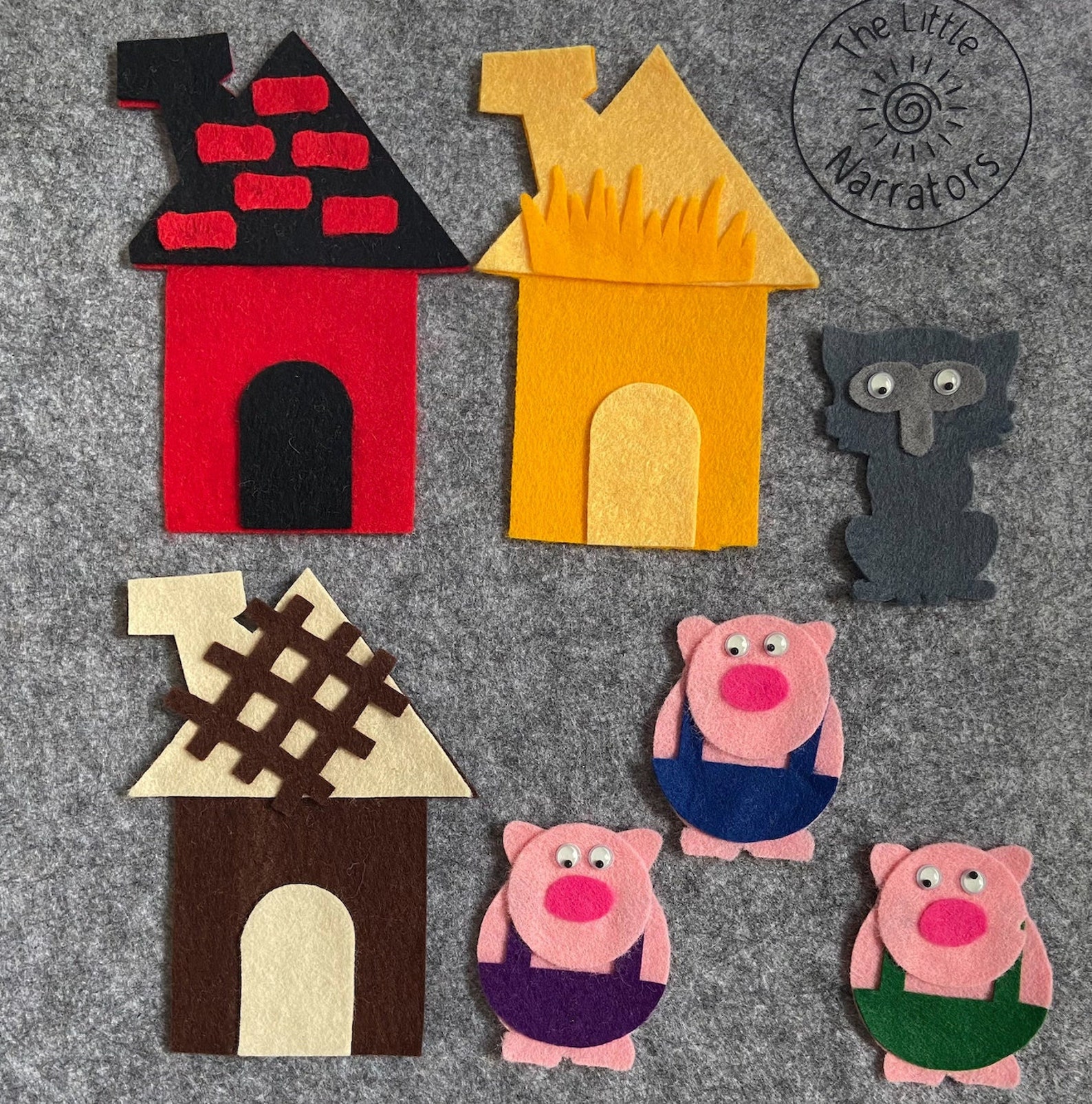 Three Little Pigs Felt Story Preschool Circle Time - Etsy