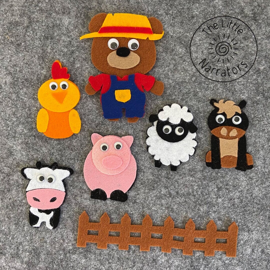 Old Macdonald Had a Farm Felt Story Song Preschool Circle - Etsy
