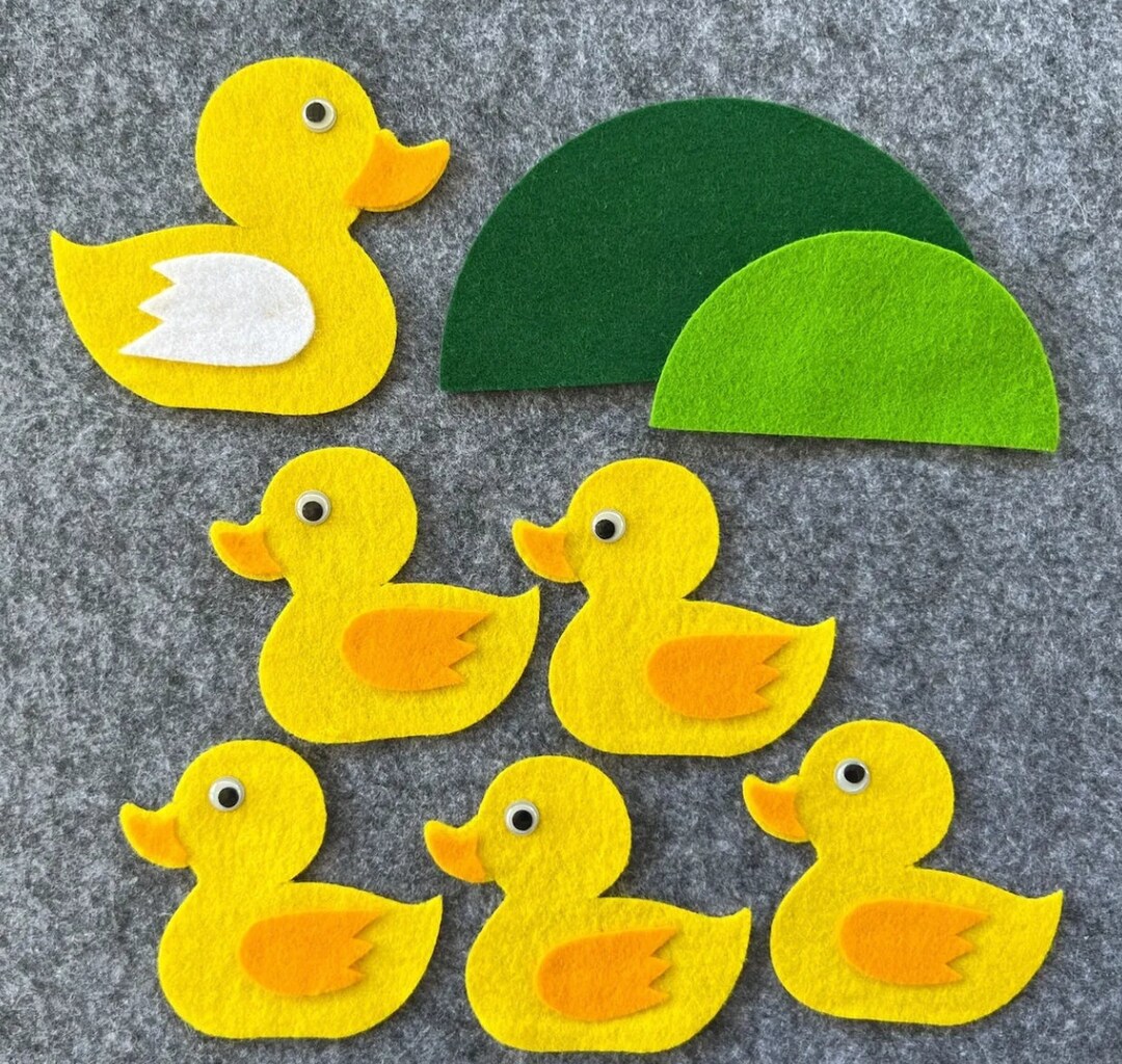 Five Little Ducks Felt Song Preschool Circle Time - Etsy