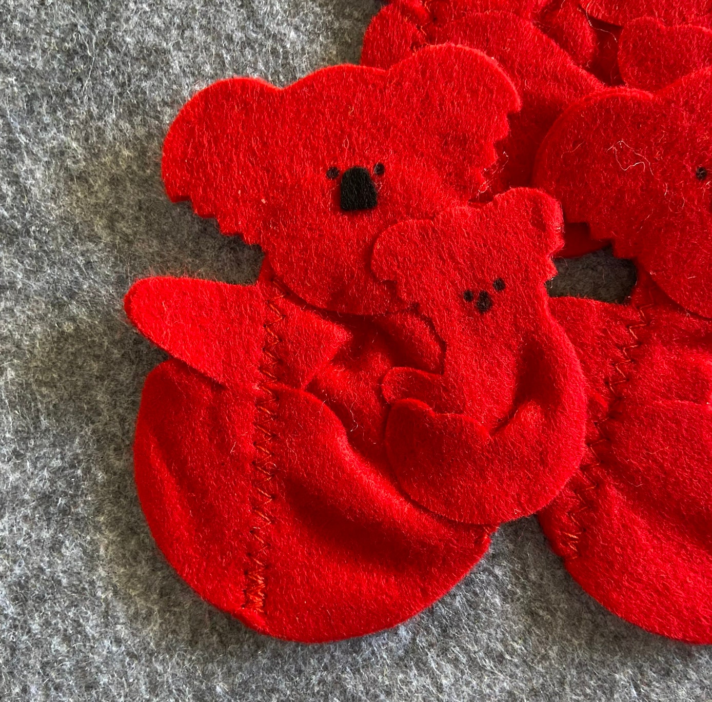 5 Red Koala Finger Puppets Preschool, Kindergarten, Early Childhood ...