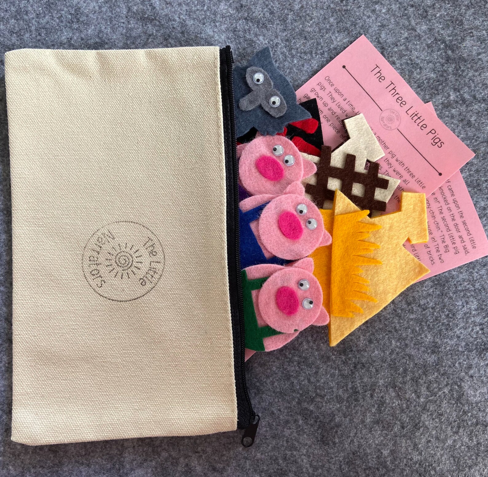 Three Little Pigs Felt Story Preschool Circle Time - Etsy