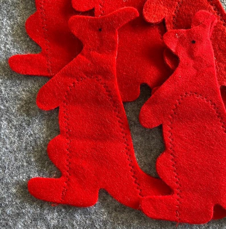 Red Kangaroo Finger Puppet 5 Pack Circle Time, Kindergarten, Early ...