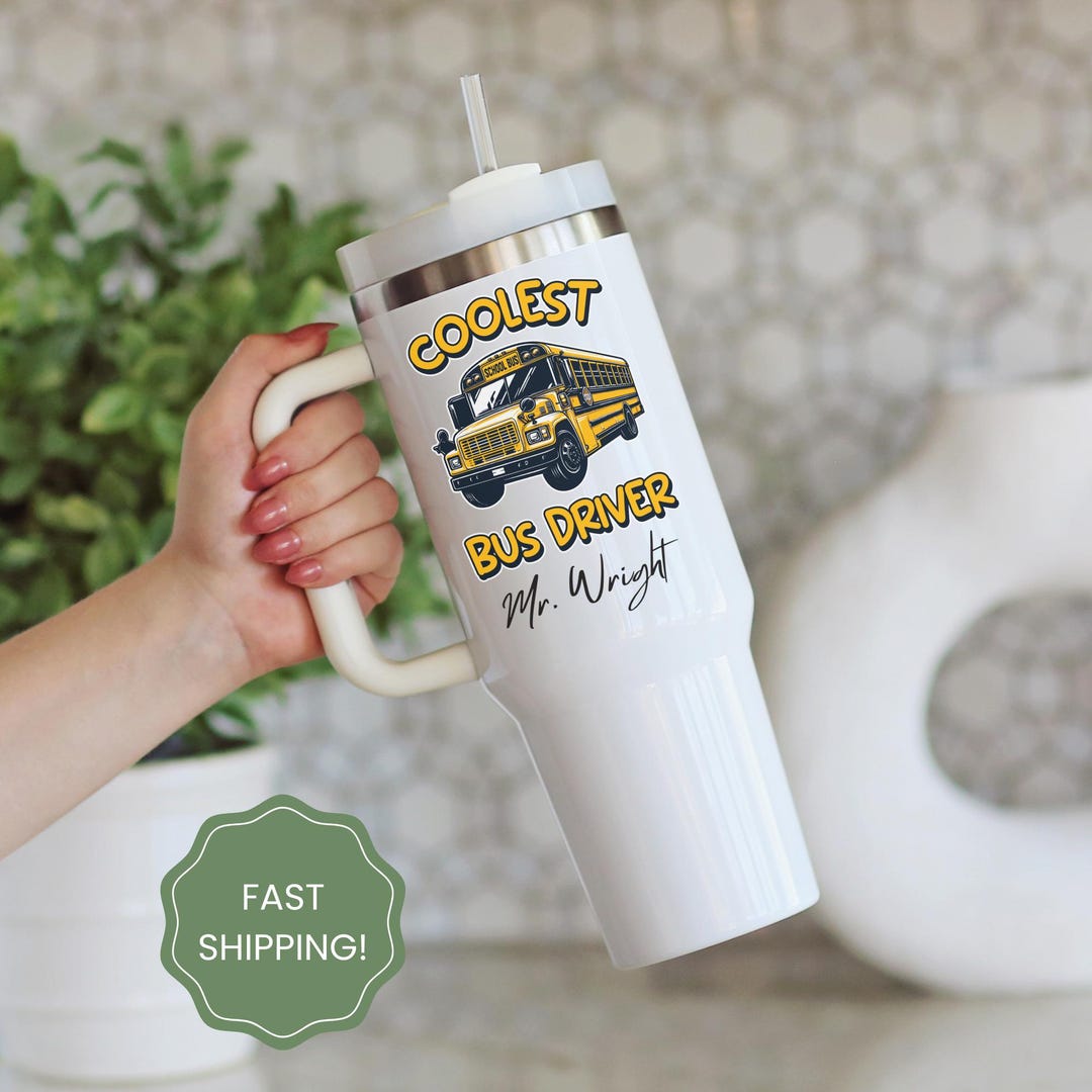 Personalized Bus Driver Gift Personalized Tumbler for Bus Driver 40oz ...