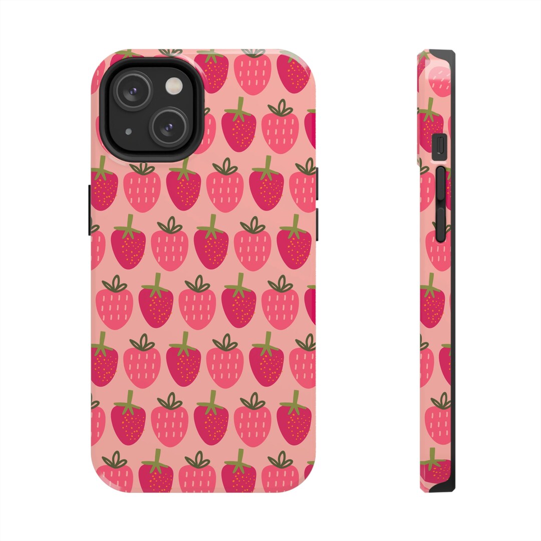 Strawberry Phone Case, Aesthetic Phone Case, Spring Phone Case ...