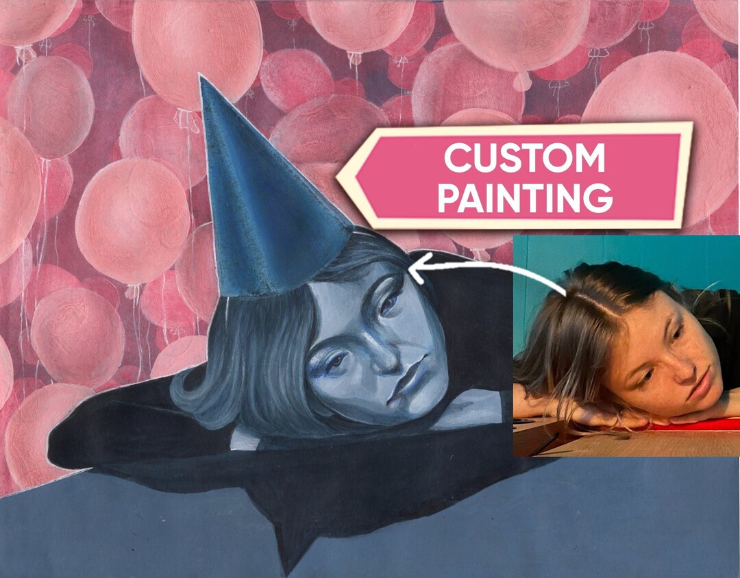 Custom Pop Art Acrylic Painting People, Pet & Family Drawing ...