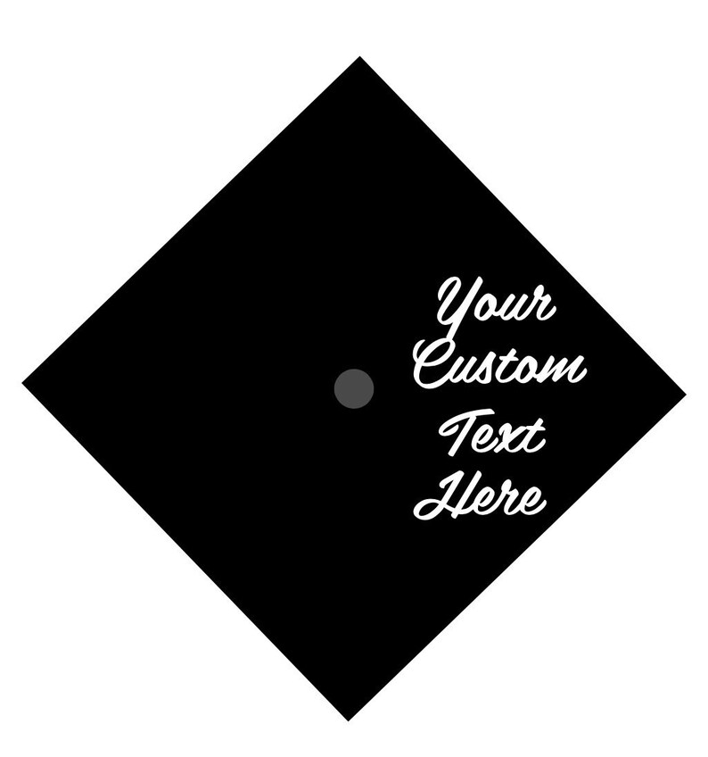 Custom Graduation Cap Decal Personalized Phrase Custom - Etsy