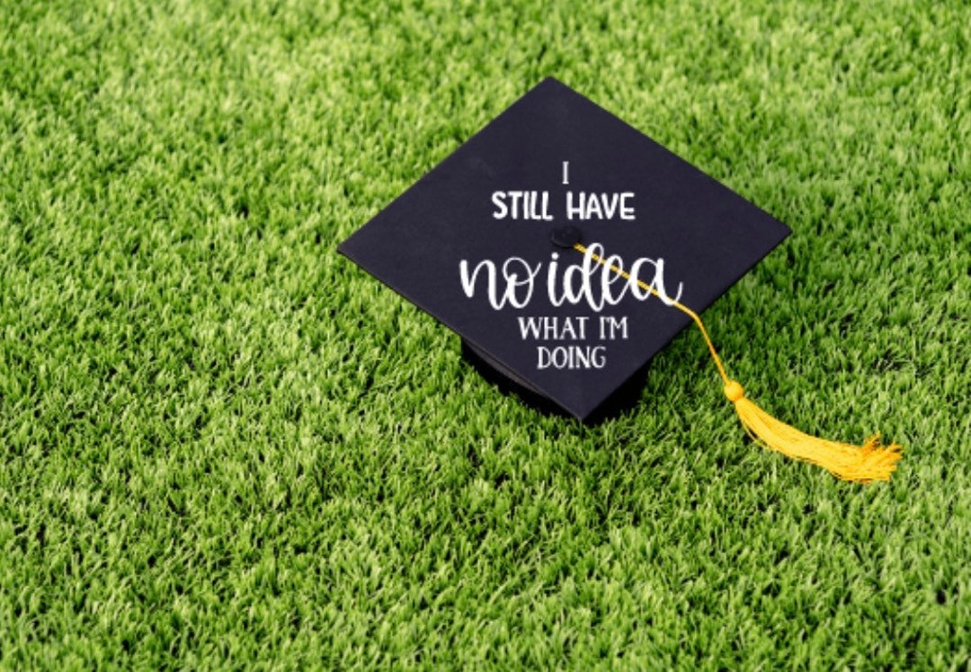 Premade Graduation Cap Decals, Inspirational and Funny Sayings, DIY Cap ...