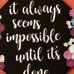Premade Graduation Cap Decals, Inspirational and Funny Sayings, DIY Cap ...
