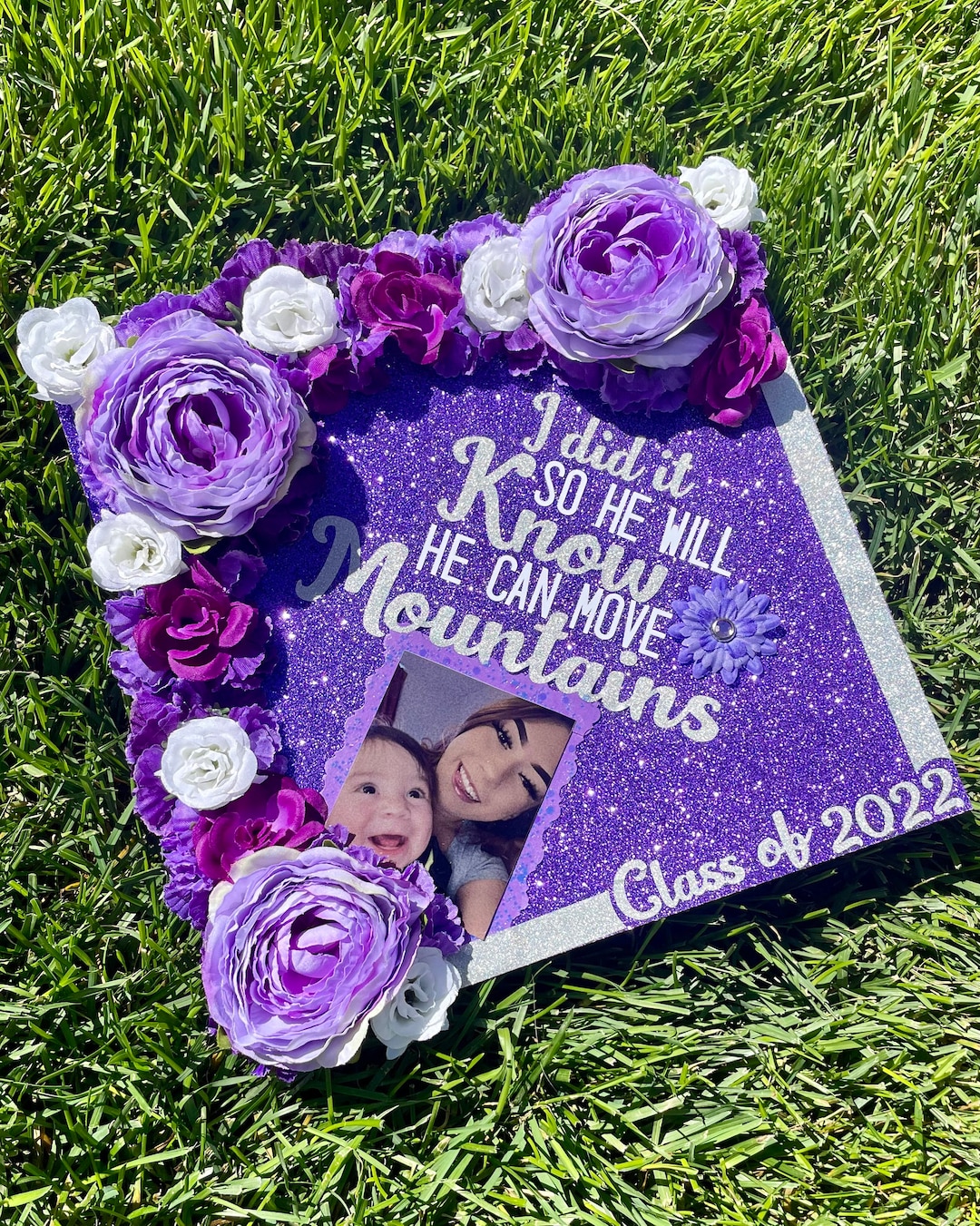 Custom Graduation Cap Topper, Custom Layered Vinyl and Cardstock for ...