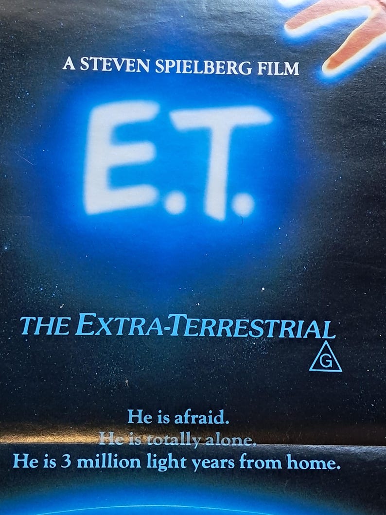 Vintage ET Movie Poster: 1980s Daybill (34x68cm) - Etsy