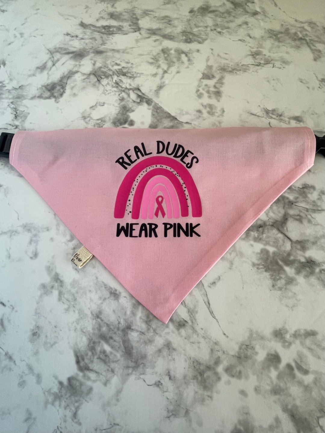 Dog Bandana - Puppy Bandana - Survivor - Pink - Over Collar - Snap ...