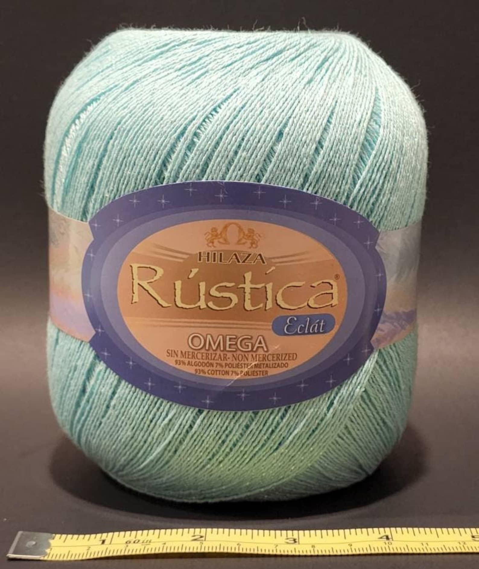 Omega Hilaza Rustica Eclat Crochet Thread: Iridescent White - Etsy