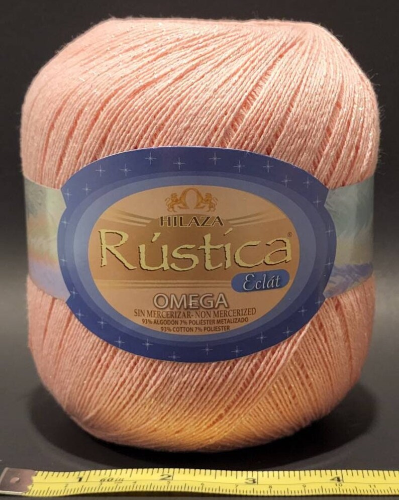 Omega Hilaza Rustica Eclat Crochet Thread: Iridescent White - Etsy