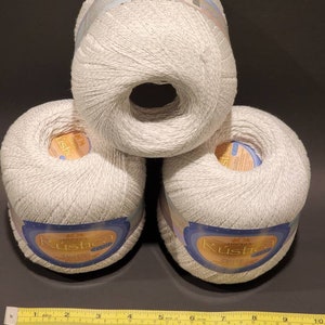 Omega Hilaza Rustica Eclat Crochet Thread: Iridescent White - Etsy