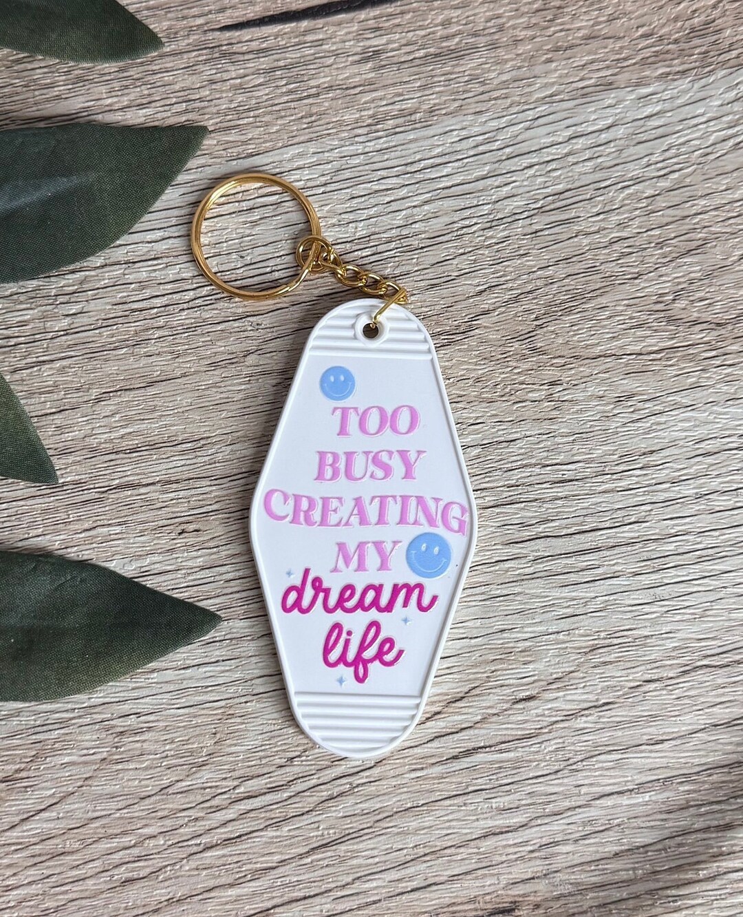 Stay Groovy, Baby Retro Motel Keychain - Vintage Keychain- Custom ...