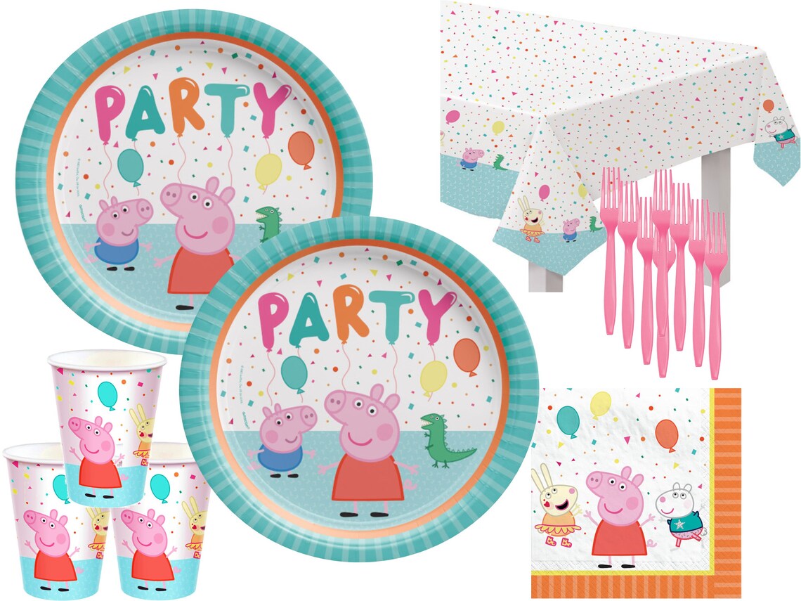Peppa Pig Party Supplies Pack Select Pack for Peppa Pig - Etsy