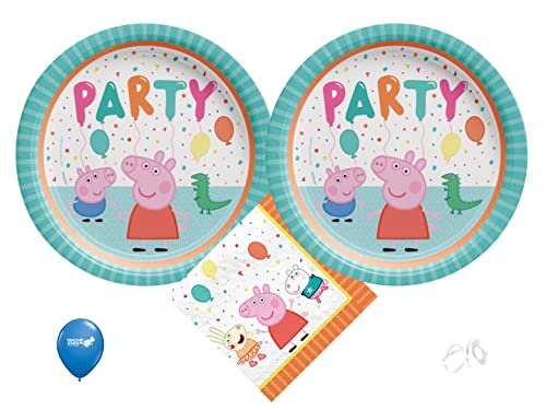 Peppa Pig Party Supplies Pack Select Pack for Peppa Pig Table Set for ...